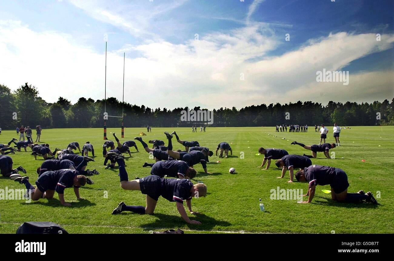 Berkshire England rugby union training Stock Photo - Alamy