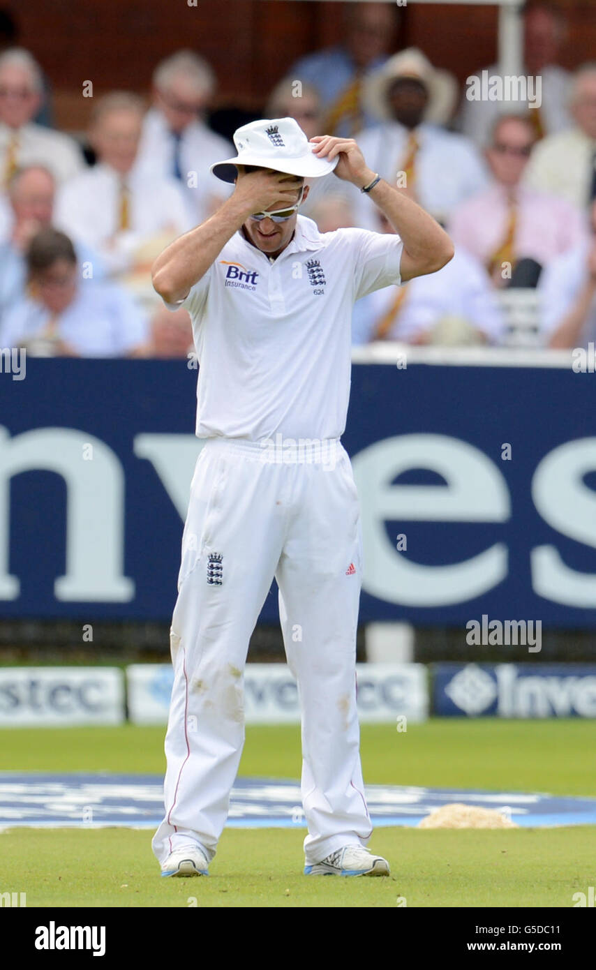 Englands andrew strauss third investec test match lords cricket ground ...