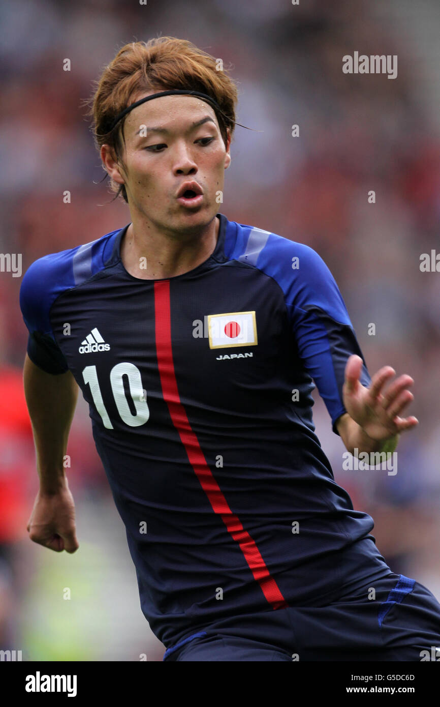 Japan's Keigo Higashi during the Spain v Japan, Mens Football, First ...