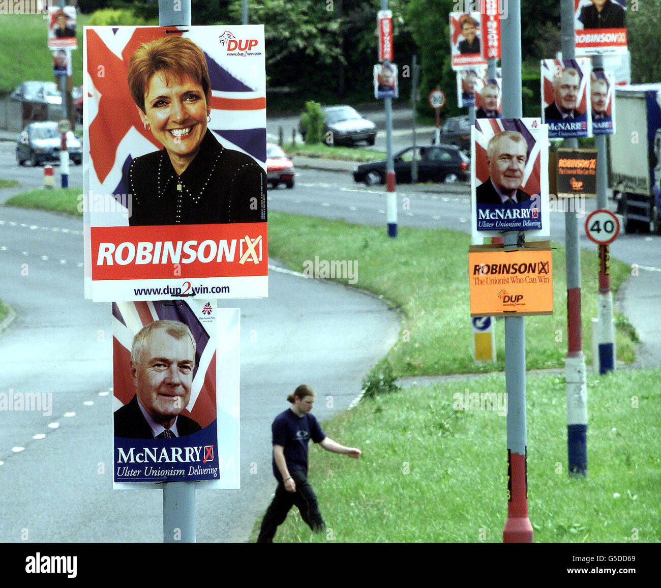 Elections Ulster Strangford candidates Stock Photo - Alamy