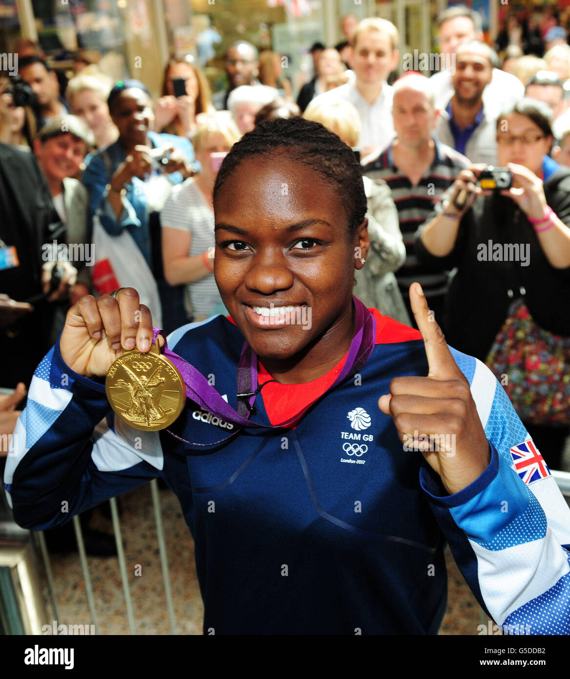 Great Britain's Olympic gold medal winning boxer Nicola Adams ...