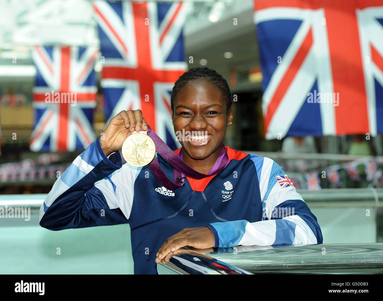 Great Britain's Olympic gold medal winning boxer Nicola Adams ...
