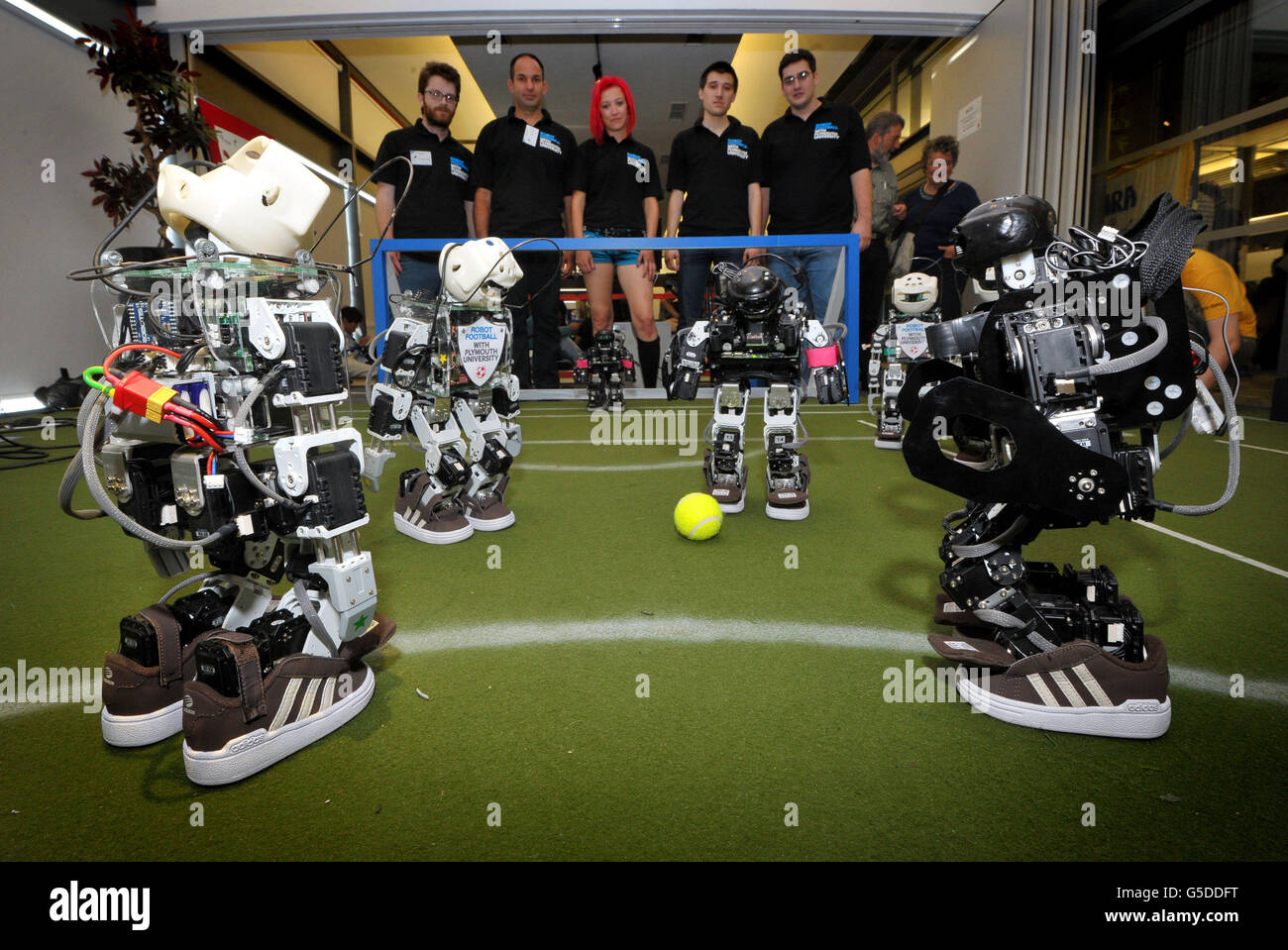 Plymouth universitys robots competing at the fira international ...