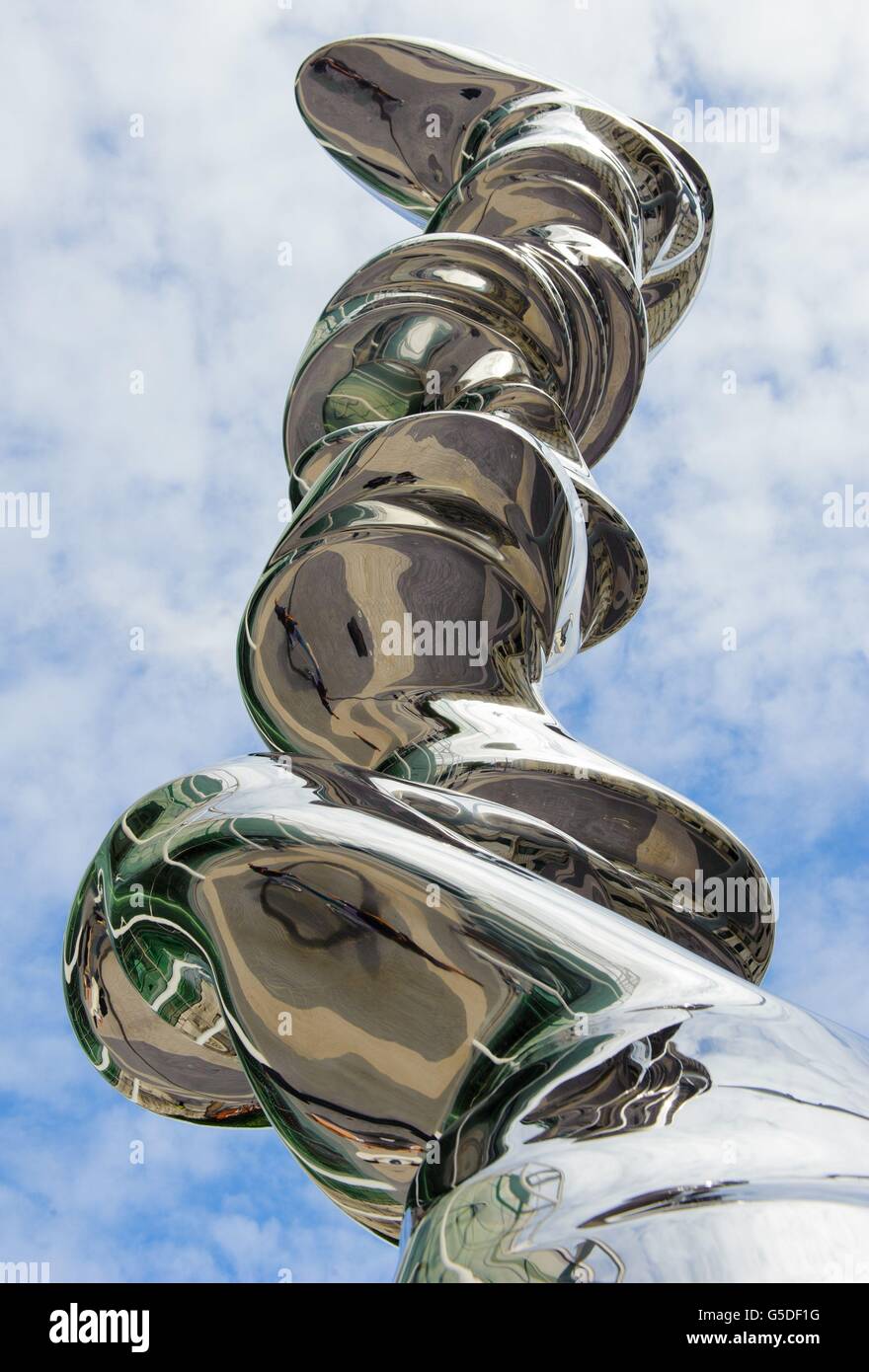 Detail of elliptical column 2012 by sculptor tony cragg hi-res stock ...