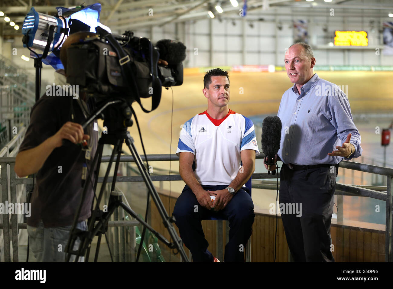 Mark Colbourne speaks to the media after a training session at ...