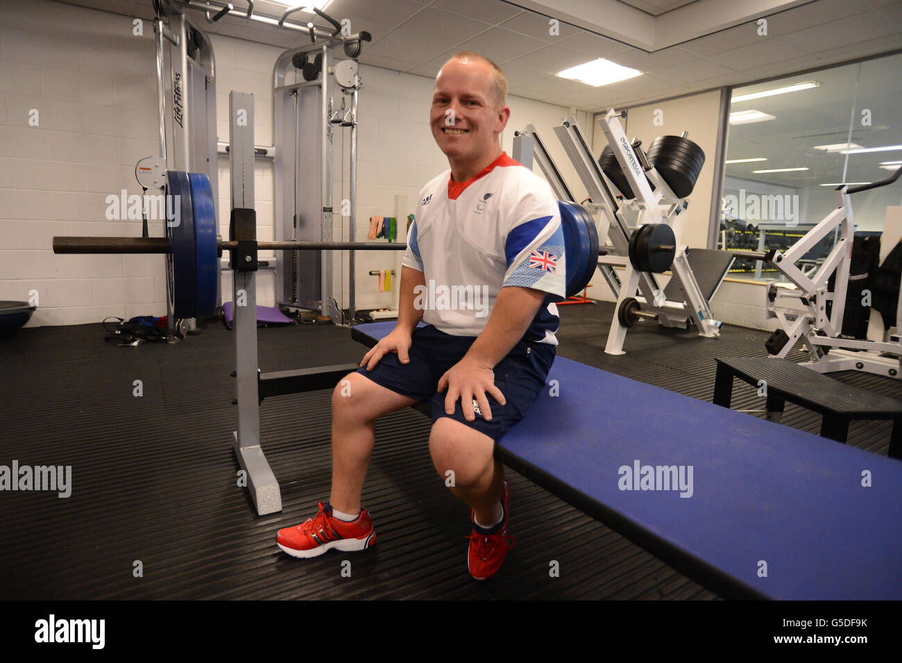 Great Britain's Jason Irving during Powerlifting training at the Bath ...