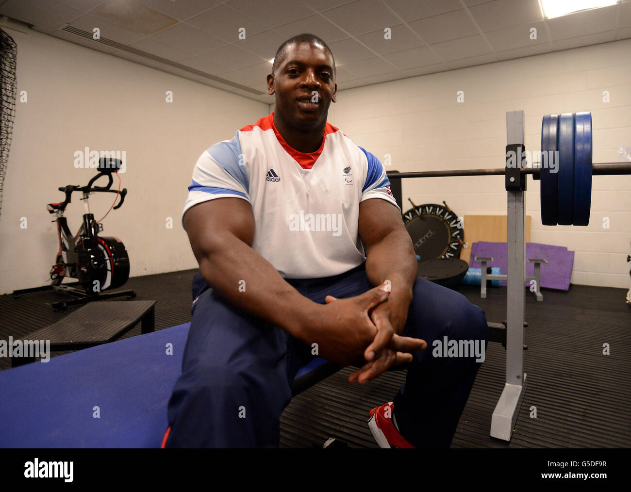 Great Britain's Paul Efayena during Powerlifting training at the Bath ...