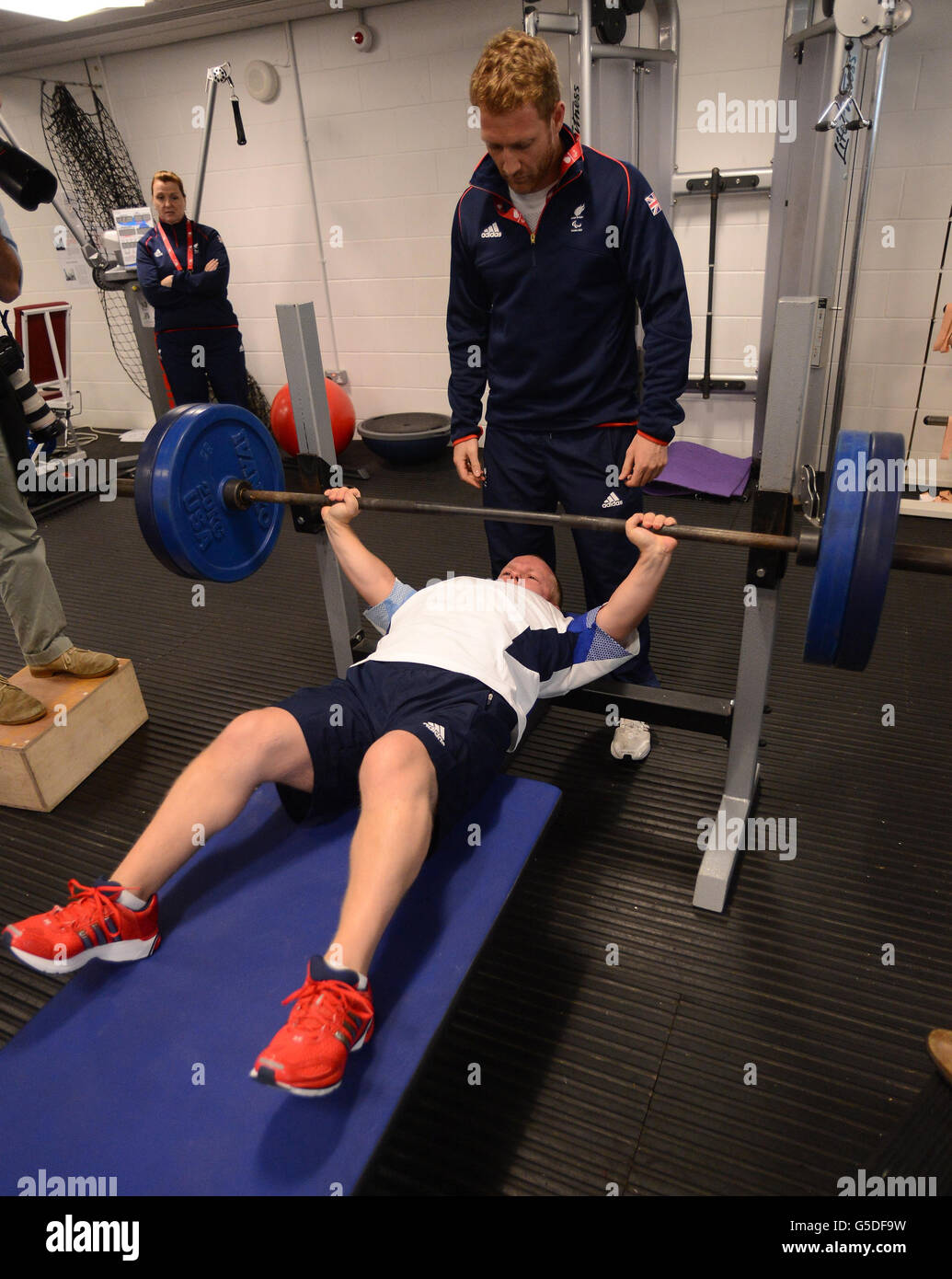 Great Britain's Jason Irving during Powerlifting training at the Bath ...