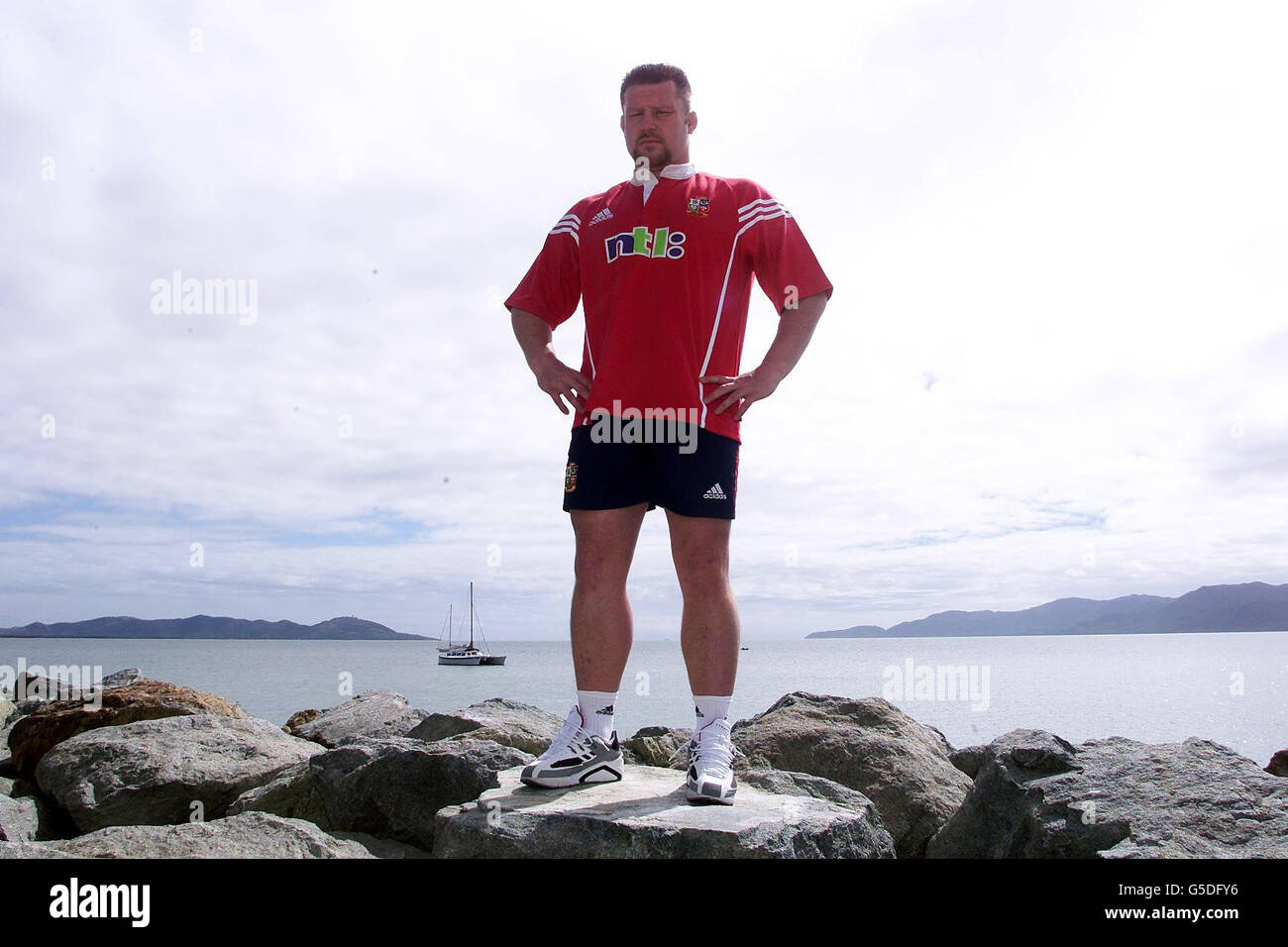 British Lions' David Young during a press call at Townsville, Australia ...