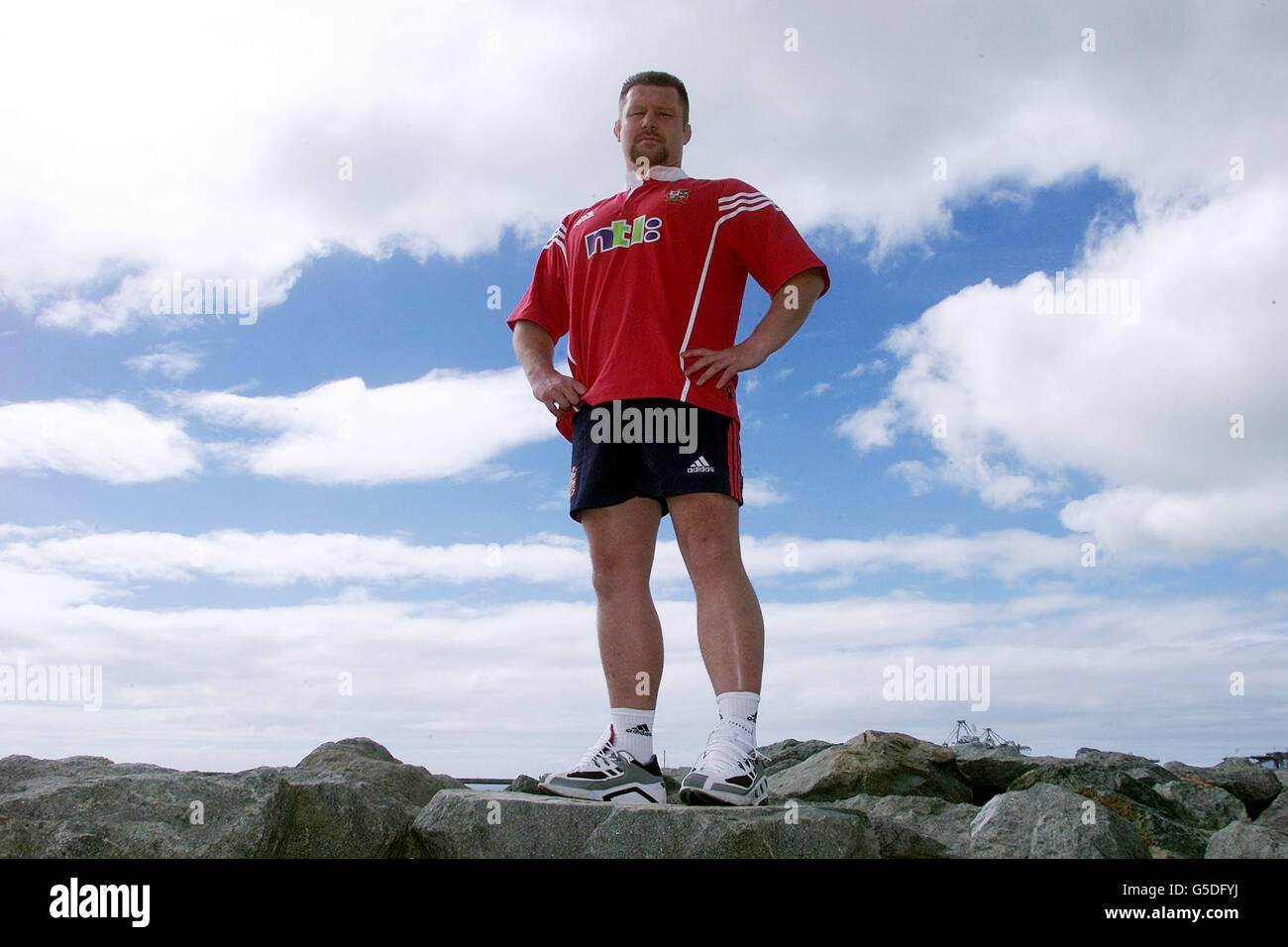 British Lions' David Young during a press call at Townsville, Australia ...