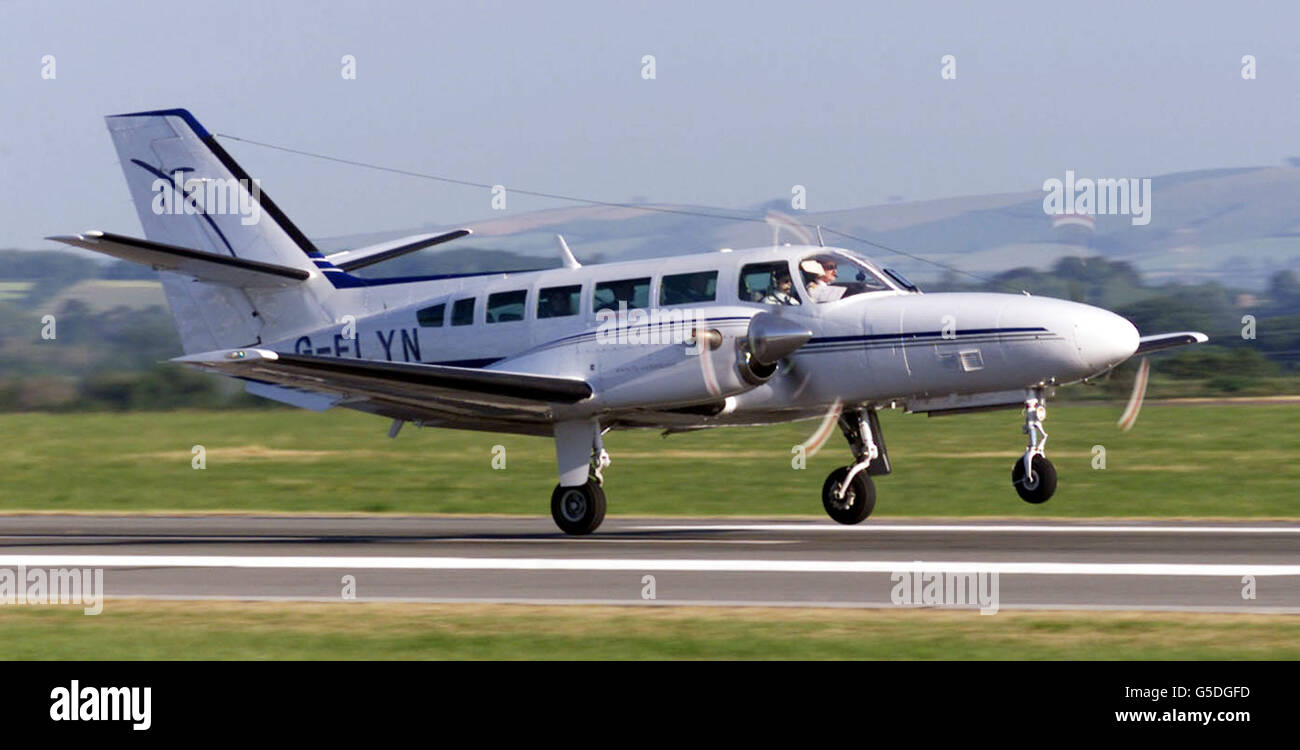 Management consultant Chris Clifton's Cessna Caravan plane takes off at ...