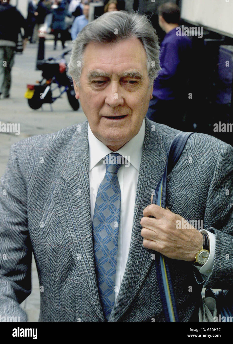 Ted Francis leaves the Old Bailey in London. Francis denies perverting ...