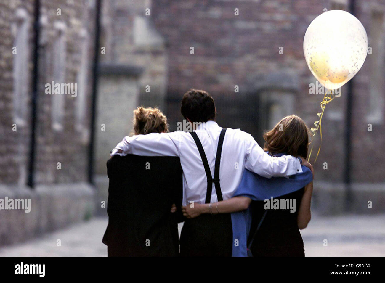 Cambridge university students back view hi-res stock photography and ...