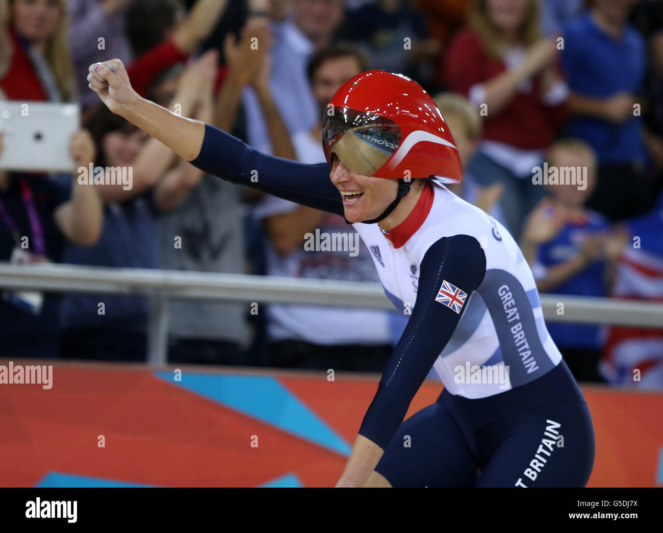 Great Britain's Sarah Storey celebrate winning Gold during the Women's ...