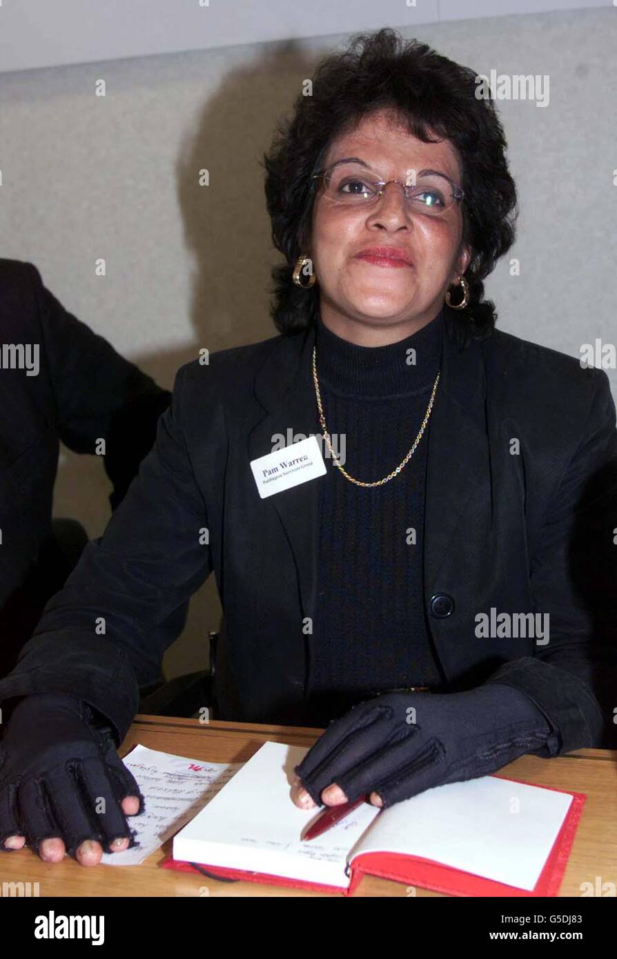 Paddington rail crash survivor Pam Warren at a press conference at the ...