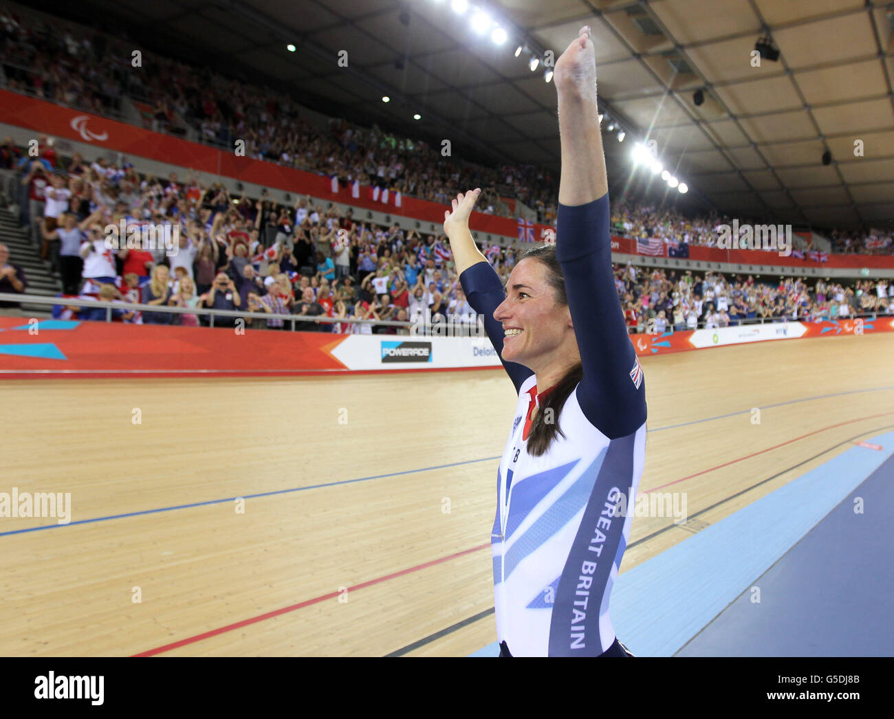 Great Britain's Sarah Storey celebrates winning Gold during the Women's ...