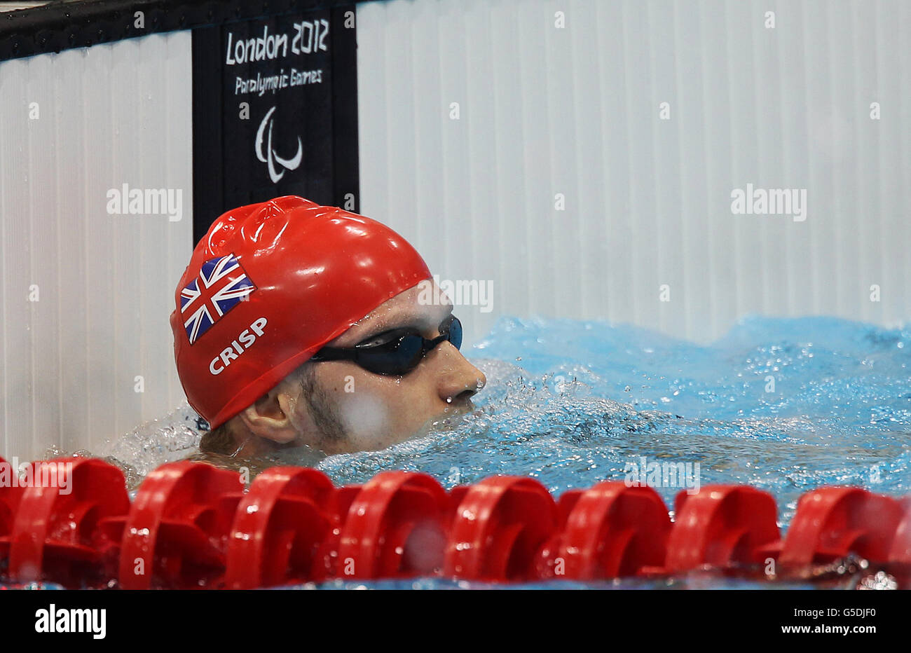 Great Britain's James Crisp during the men's 100m backstroke S9 heat 1 ...