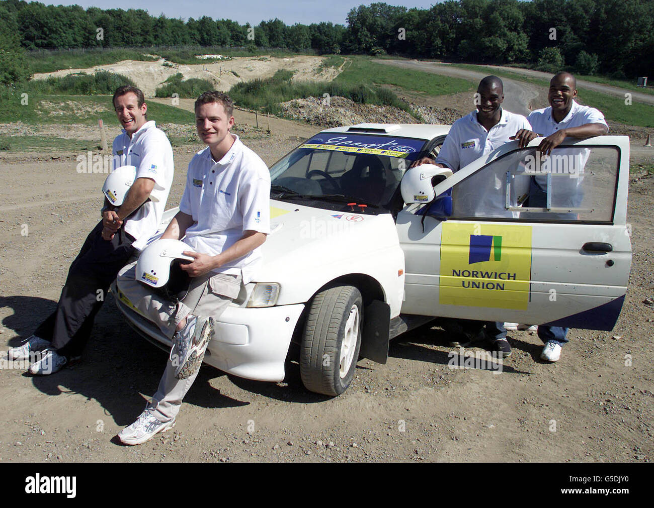 4x400 relay Driving Stock Photo - Alamy