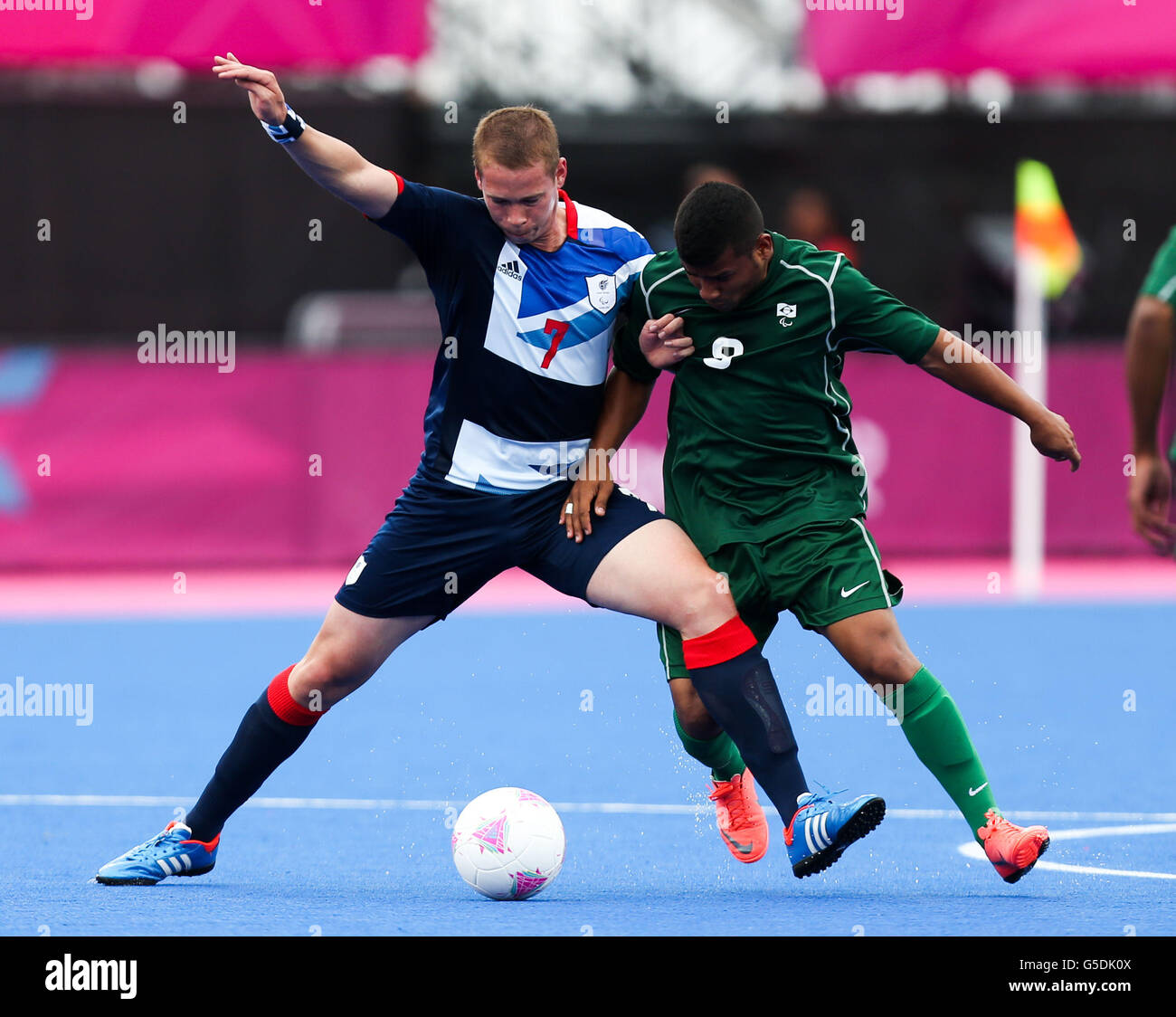 Football 7 a side paralympics football 7 a side hi-res stock ...