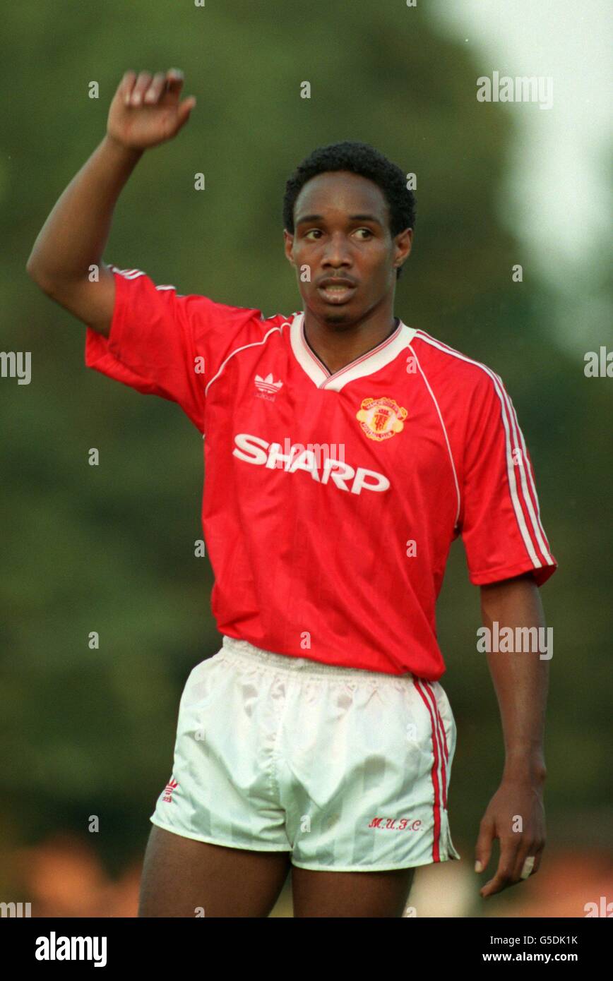 Soccer - Manchester United. Paul Ince, Manchester United Stock Photo ...