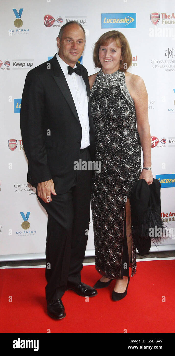 Sir Steve Redgrave and wife Ann arrive at the Mo Farah Foundation ...