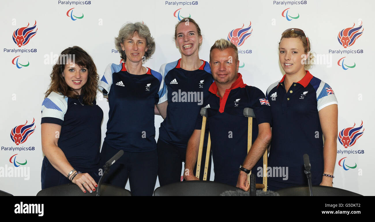 Great Britain's Equestrian team (left to right) Natasha Baker, Deborah ...