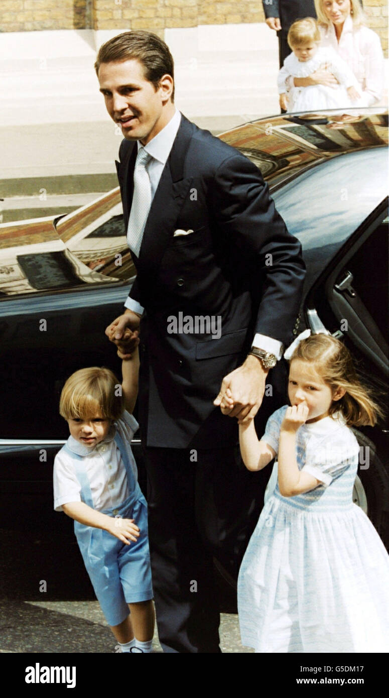 Prince Achileas of Greece christening Stock Photo - Alamy