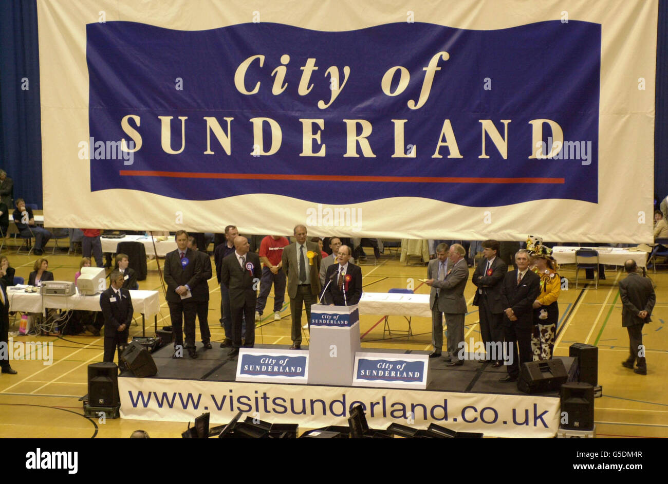 Labour's Chris Mullin (centre, on podium) becomes the first MP in the ...