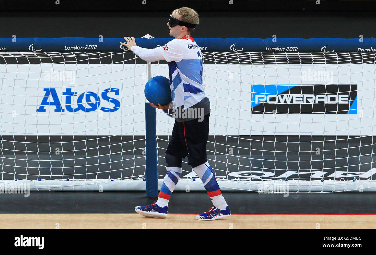 Great Britain's Michael Sharkey prepares for against Lithuania during ...
