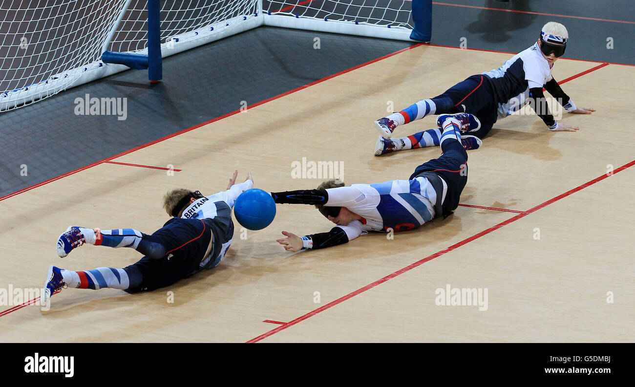 Great Britain's Michael Sharkey (left) Niall Graham and David Knott ...