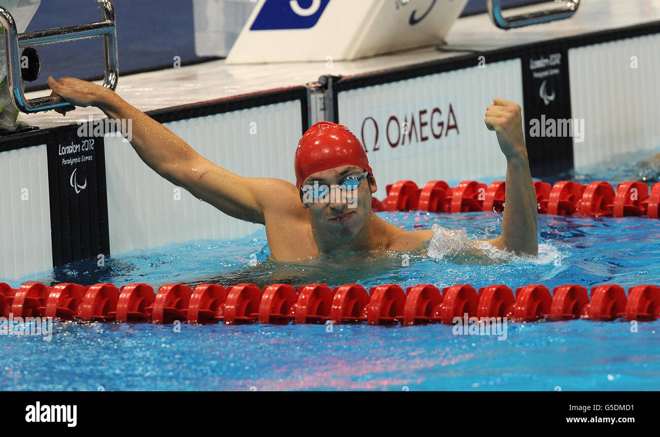 Swimming mens 100m backstroke s7 paralympics swimming hi-res stock ...