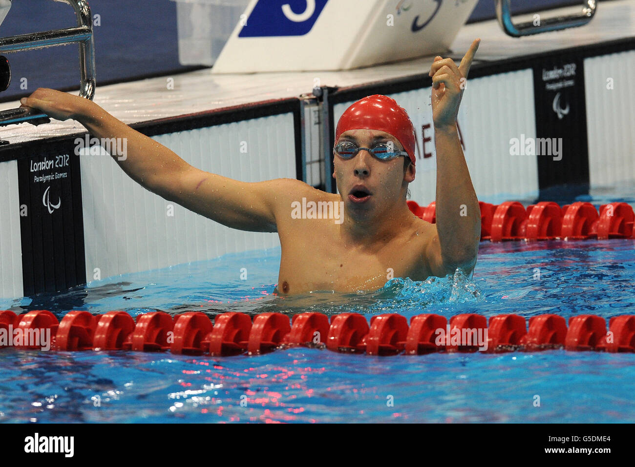 Great Britain's Jonathan Fox celebrates after setting a new world ...