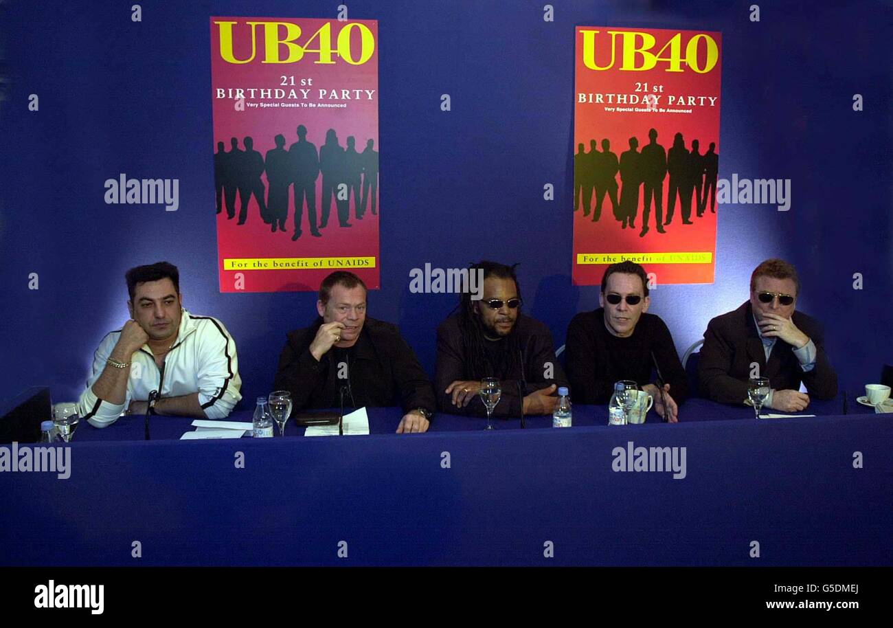 Members of the rock band ub40 l r norman hassan hi-res stock ...