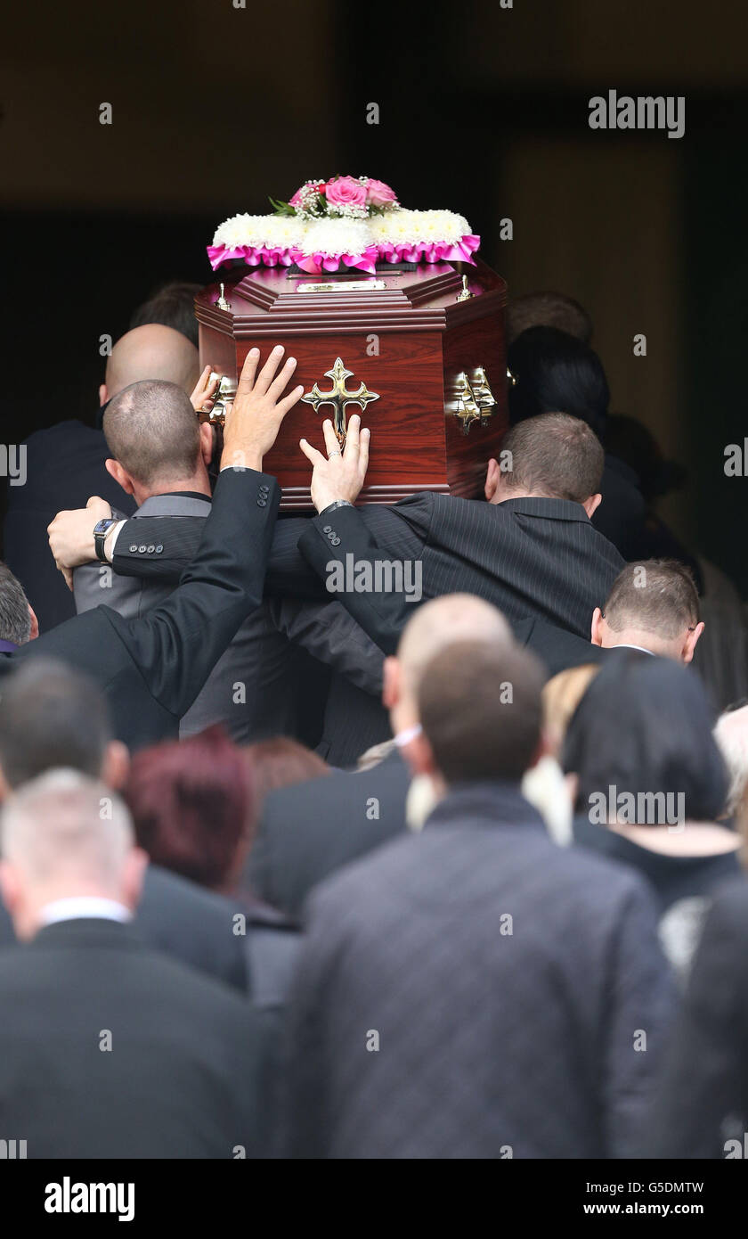 Winnie Johnson funeral Stock Photo - Alamy