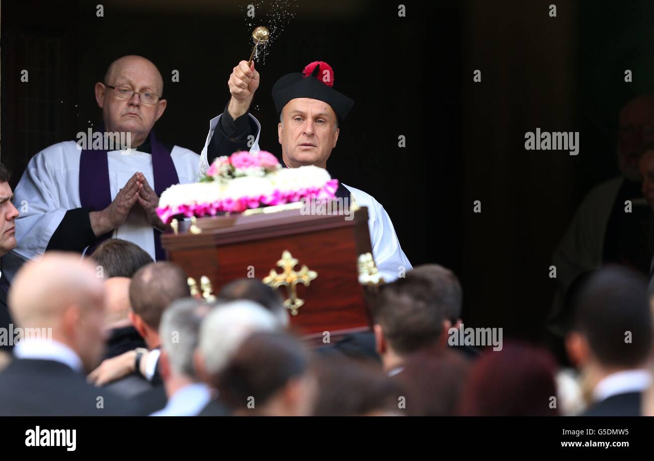 Winnie Johnson funeral Stock Photo - Alamy