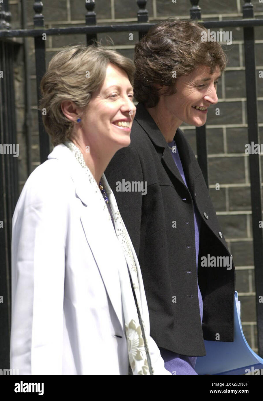 Trade and Industry Secretary, Patricia Hewitt (left) and Education and ...