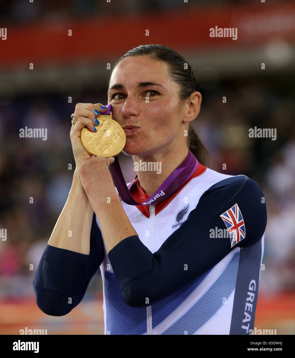 Great Britain's Sarah Storey with her Gold Medal after winning the ...