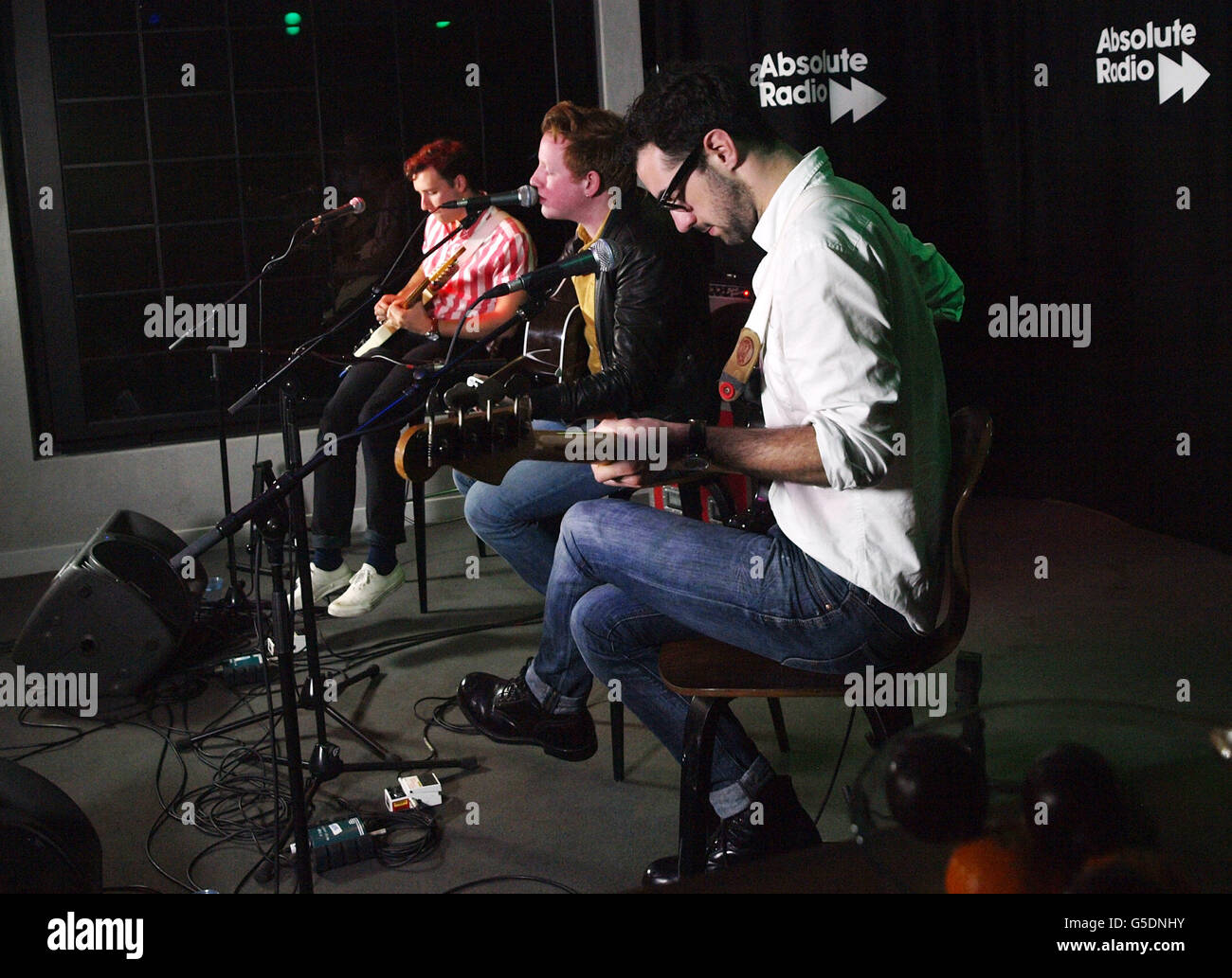 The band Two Door Cinema Club (left to right) Sam Halliday, lead singer ...