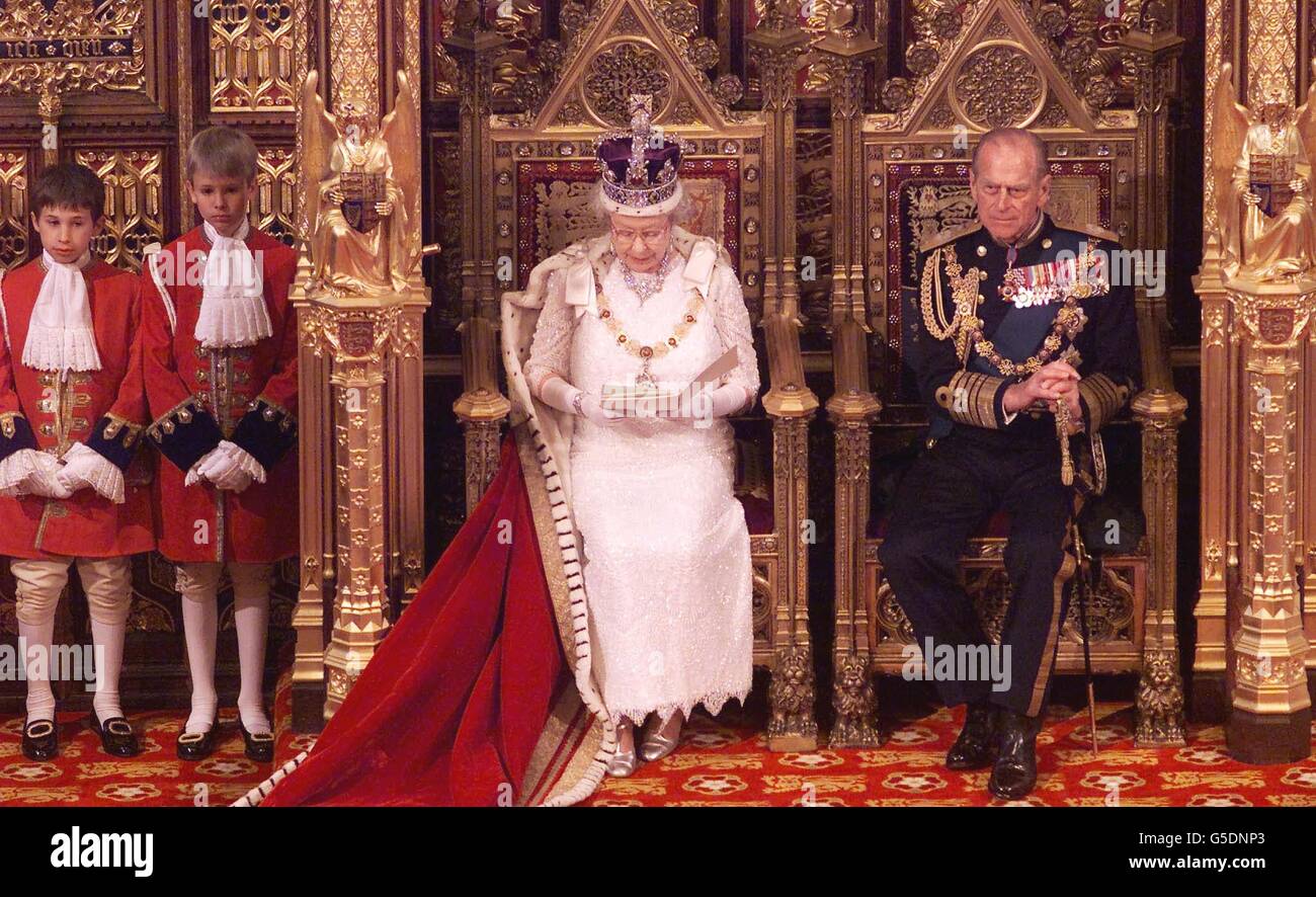 The Queen Sitting On Her Throne
