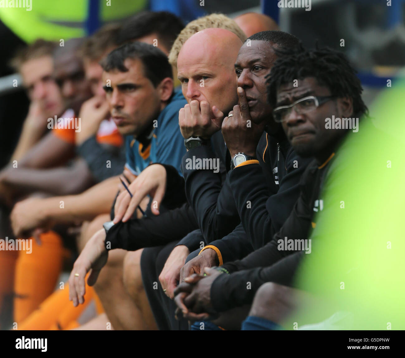 Wolverhampton Wanderers Manager Ståle Solbakken shows his dejection ...