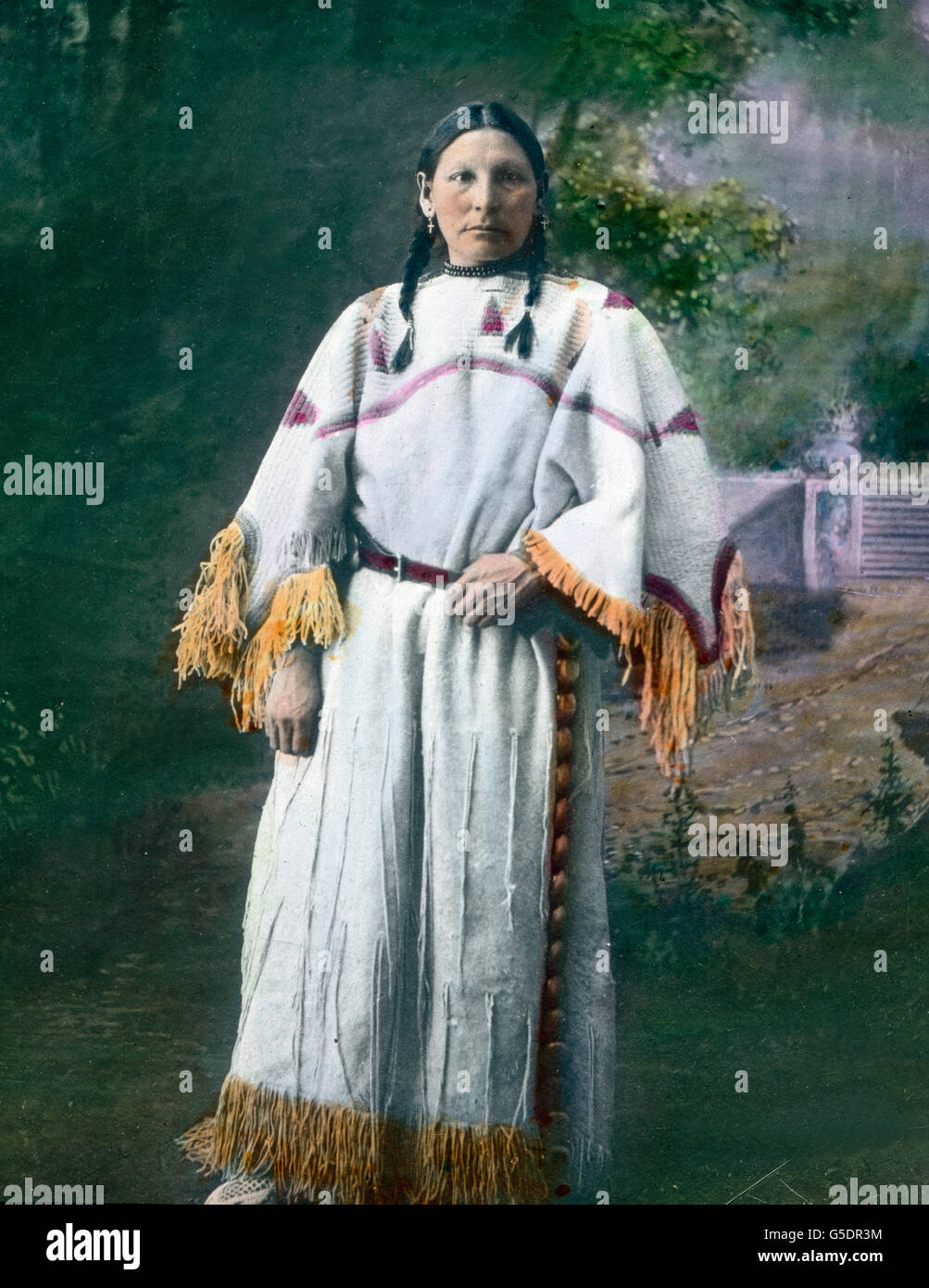 Eine Indianerfrau. America, Northern, North, USA, United States of ...