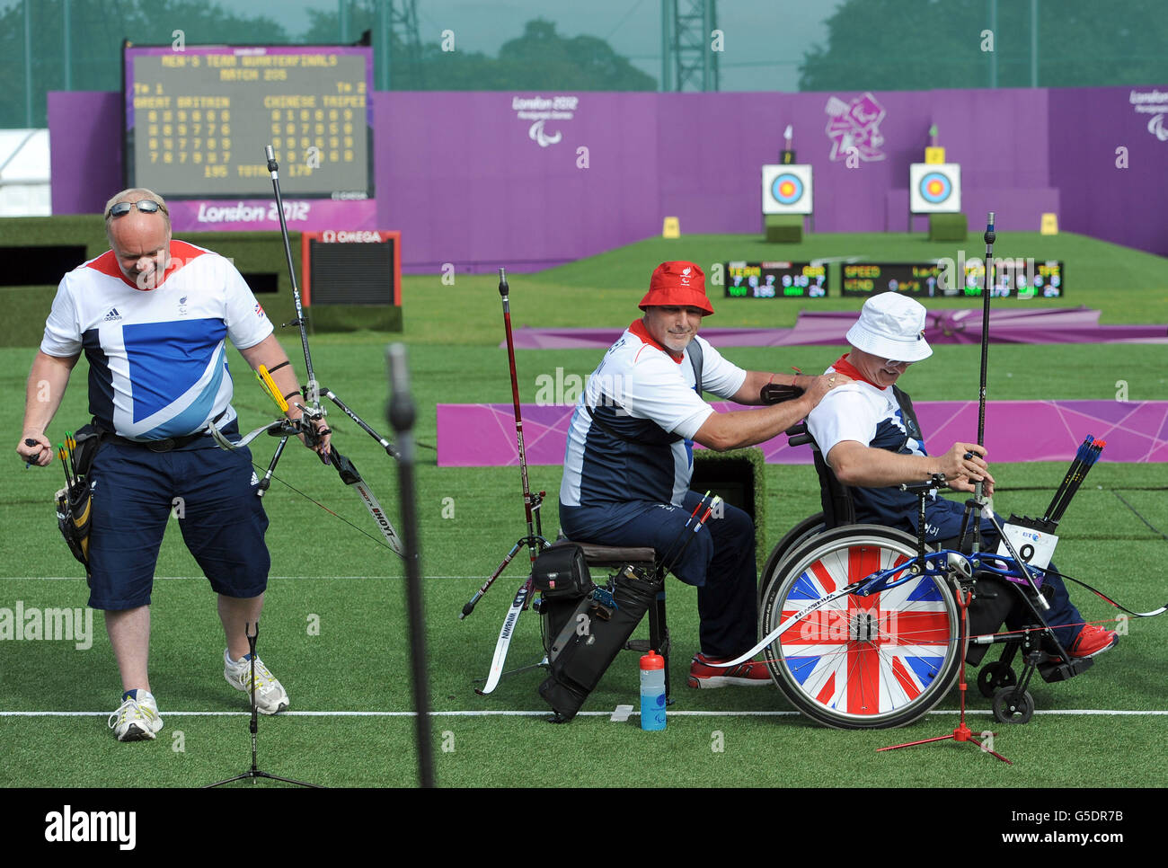 Great Britain's Kenny Allen (left) Phil Bottomley (centre) and Paul ...