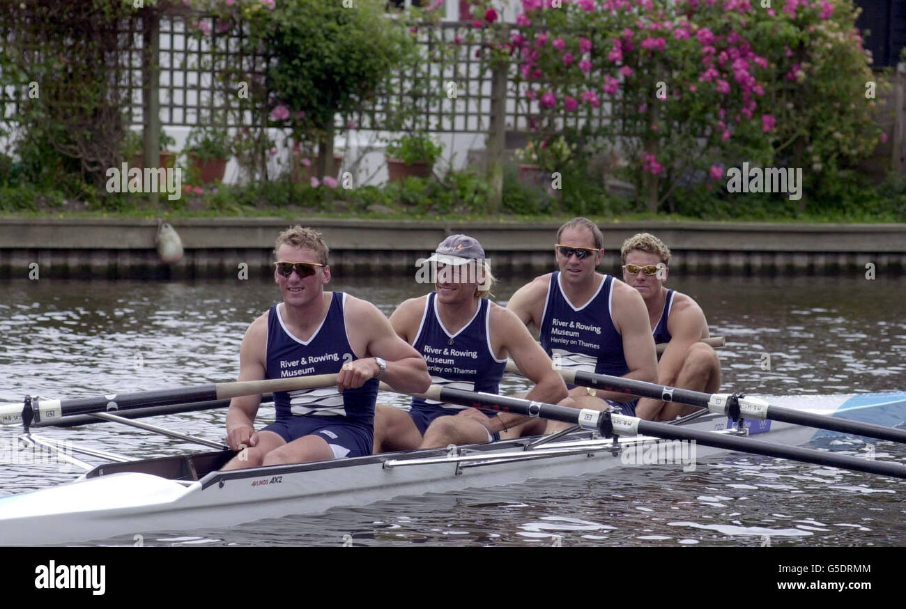 Olympic heroes (from left) Matthew Pinsent, Tim Foster, Sir Steven ...