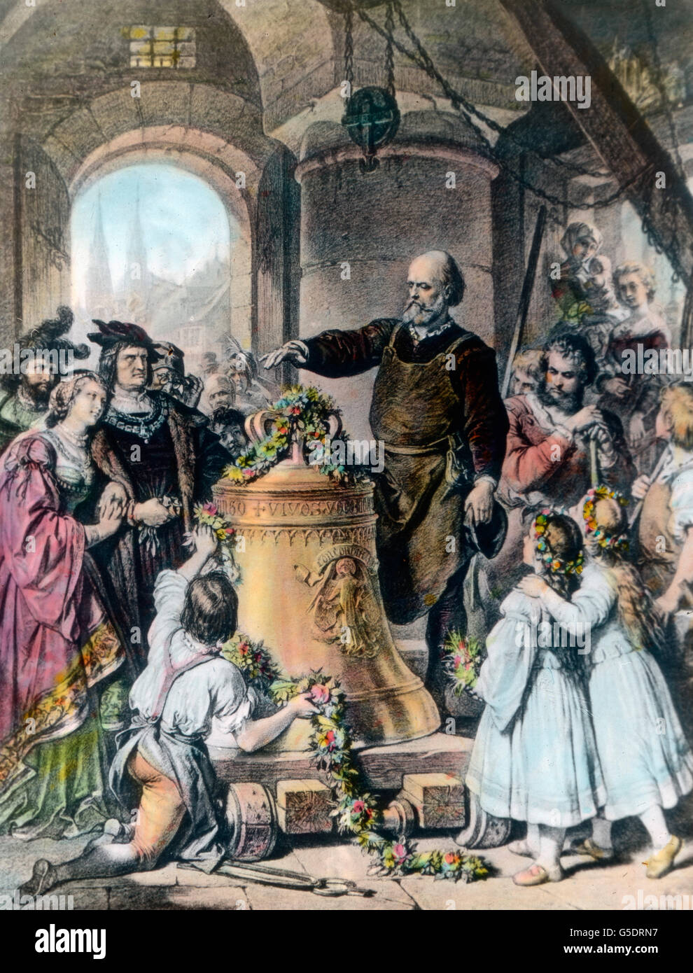 Jetzo mit der Kraft des Stranges Wiegt die Glock' mir aus der Gruft ...