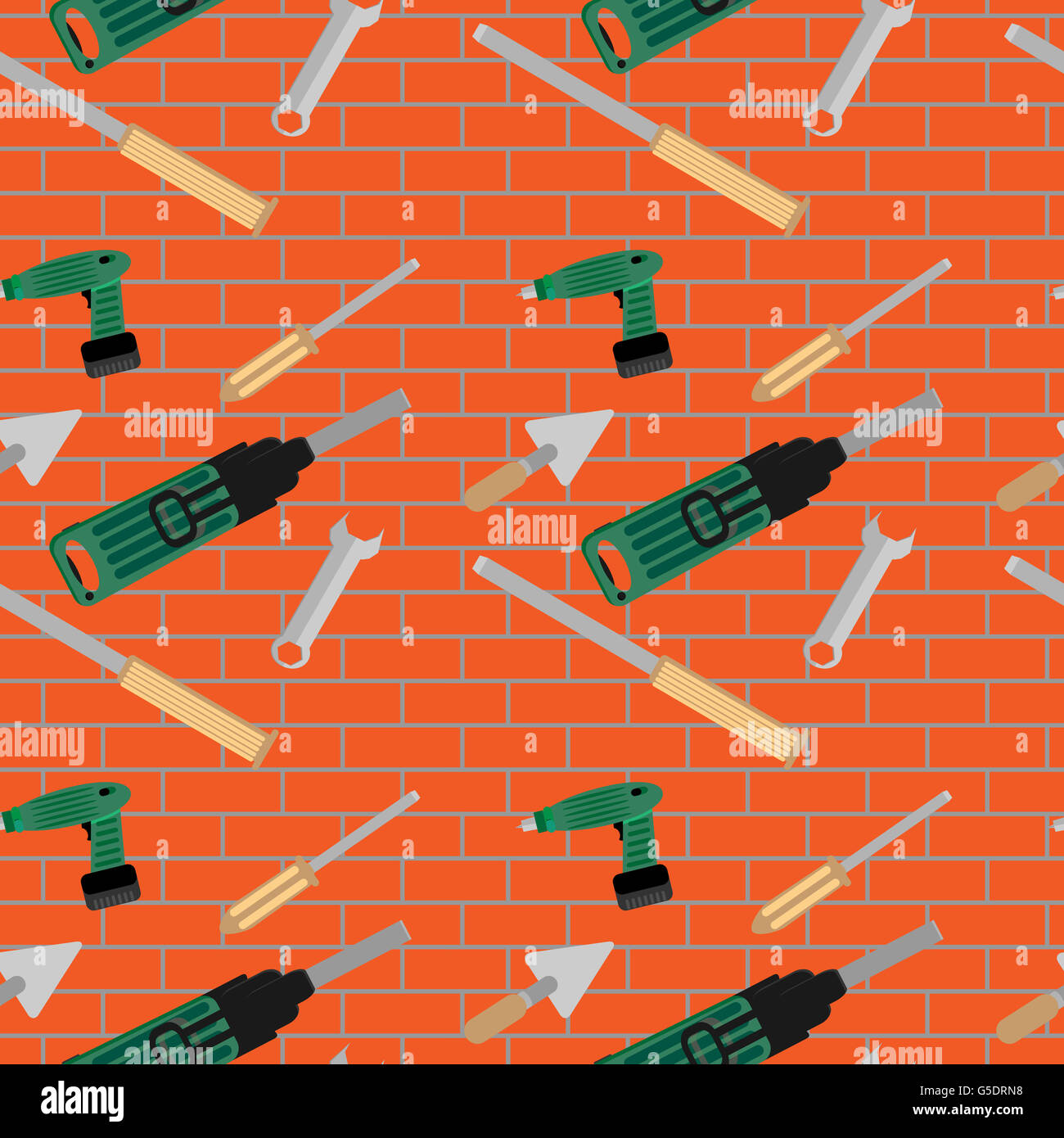 Construction tools seamless pattern vector hi-res stock photography and ...