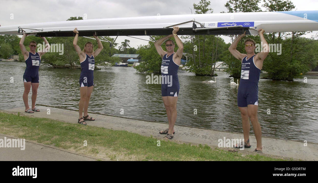 Olympic heroes (from left) Matthew Pinsent, Tim Foster, Sir Steve ...