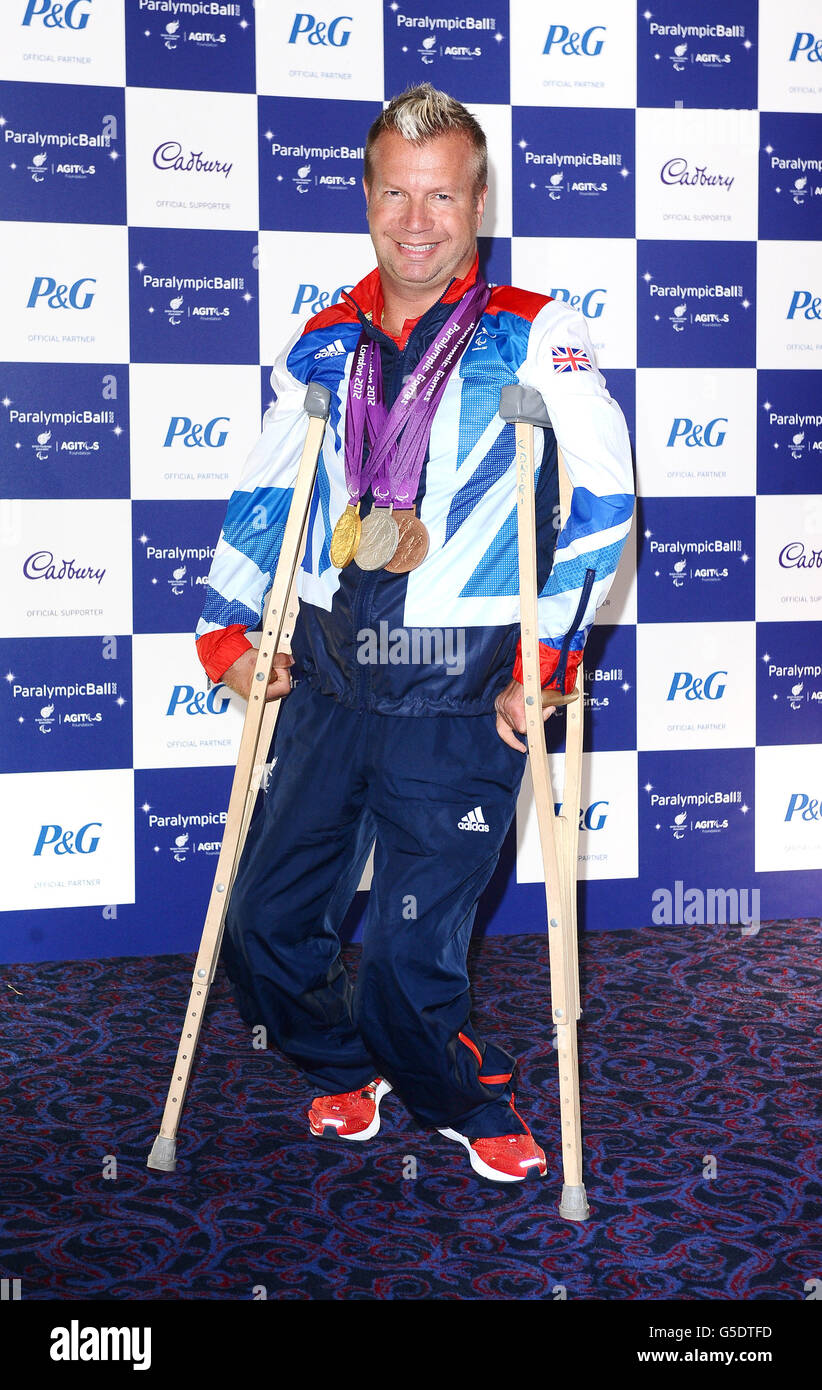 Multiple Paralympic medal winner Lee Pearson arriving at the Paralympic ...