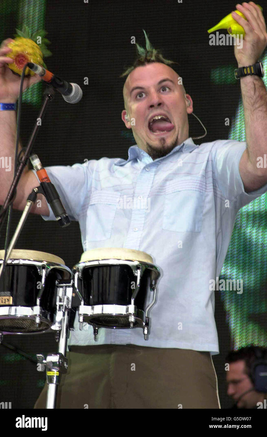 Phil from the group Wheatus performing on stage at the Capital FM Party ...