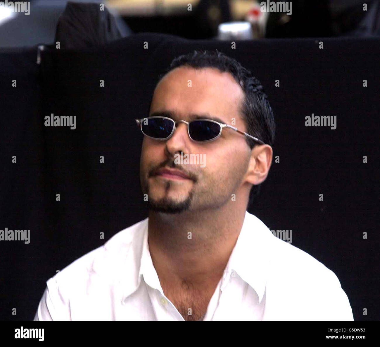NO MERCHANDISING: Eastenders actor Michael Greco watching the Capital ...