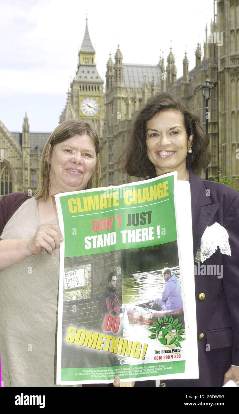 Bianca Jagger (R) the former wife of 'Rolling Stone' Mick, alongside Penny Kemp the Chairwoman ...
